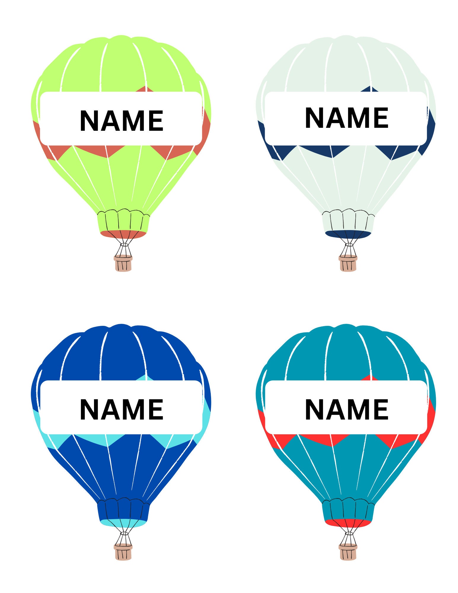 Printable RA Hot Air Balloon Door Decs - Etsy