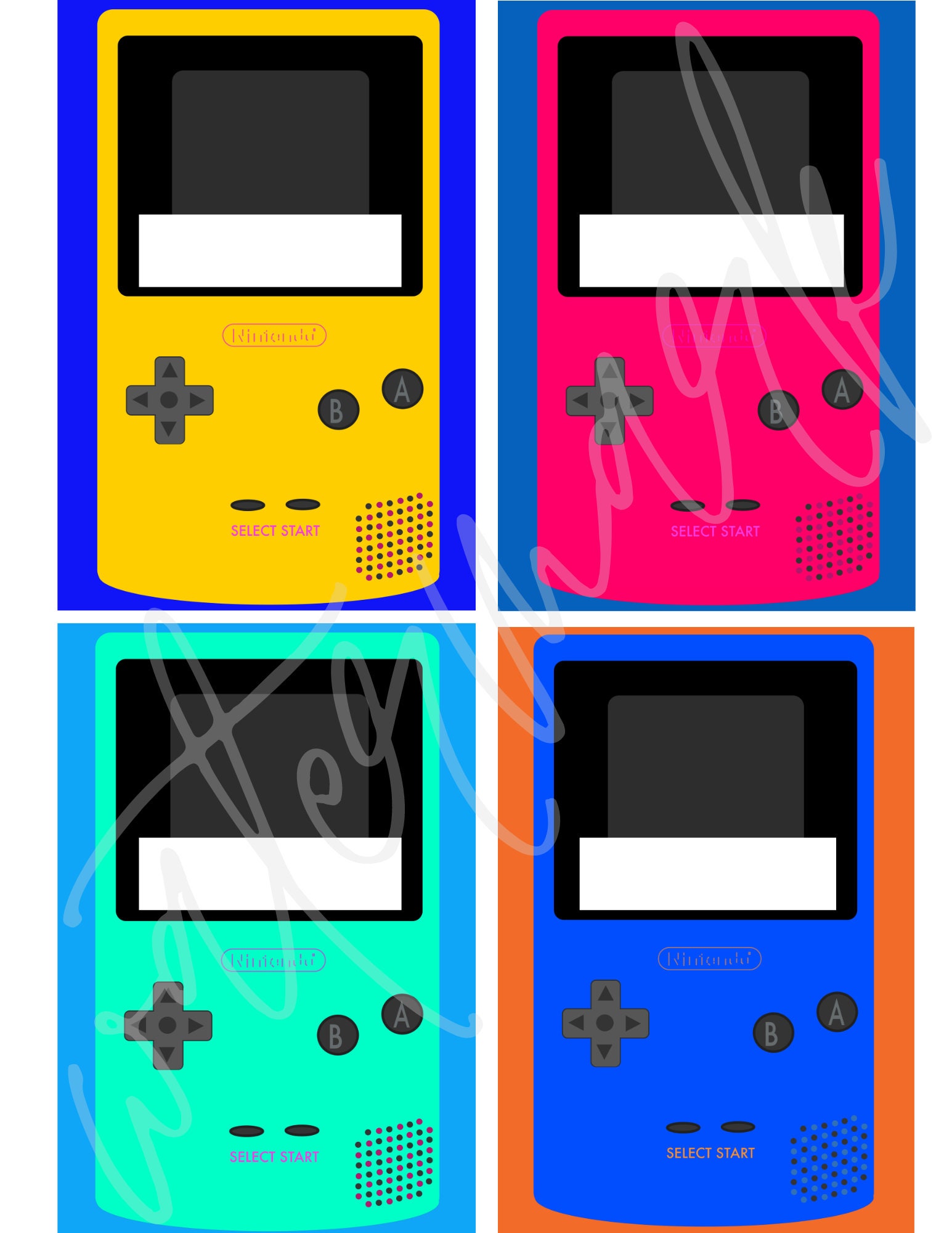 Printable Gameboy Color RA Door Decs - Etsy