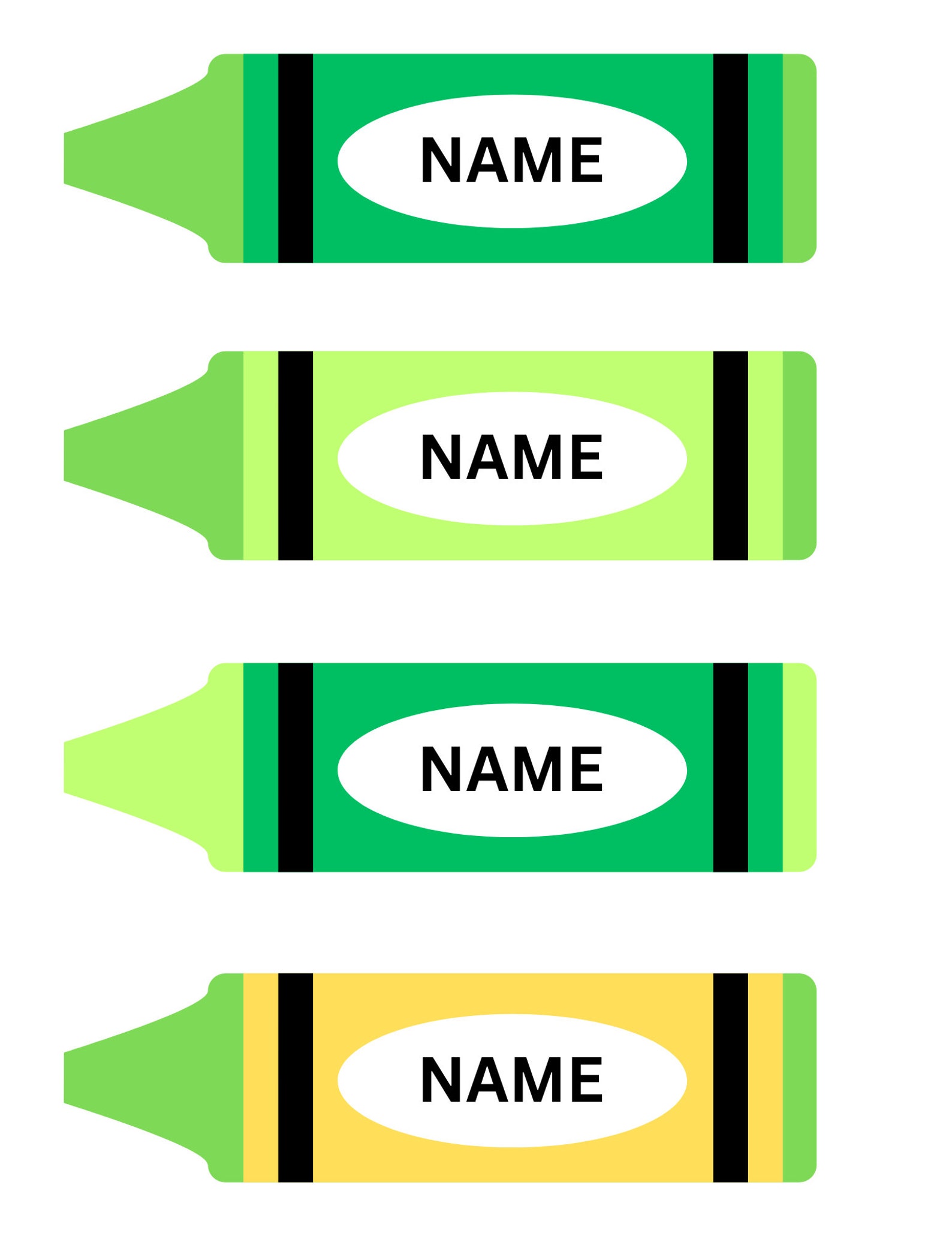 Printable RA Crayon Door Decs - Etsy