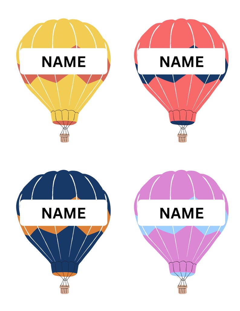 Printable RA Hot Air Balloon Door Decs - Etsy