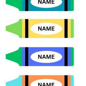 Printable RA Crayon Door Decs - Etsy