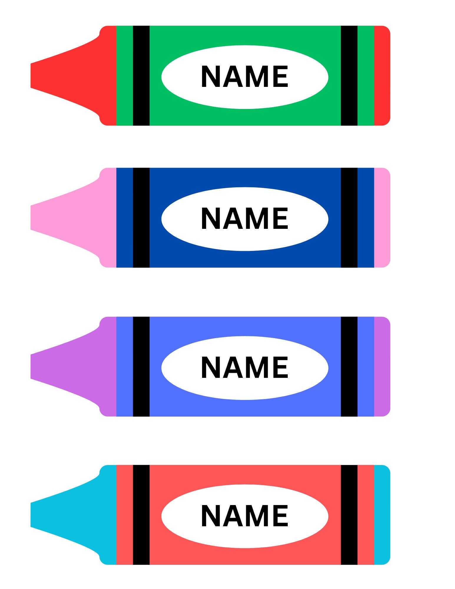 Printable RA Crayon Door Decs - Etsy