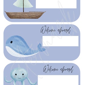 RA 'welcome Aboard' Nautical Door Decs - Etsy