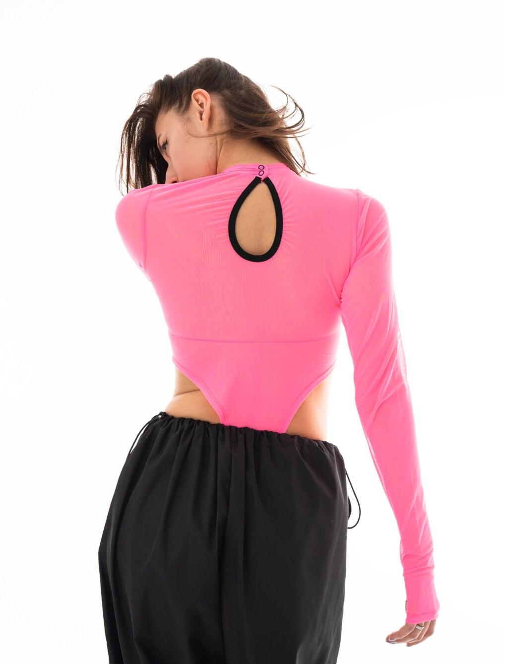 Sheer Mesh See Thru Bodysuit, High Cut Bodysuit Women, See Through ...