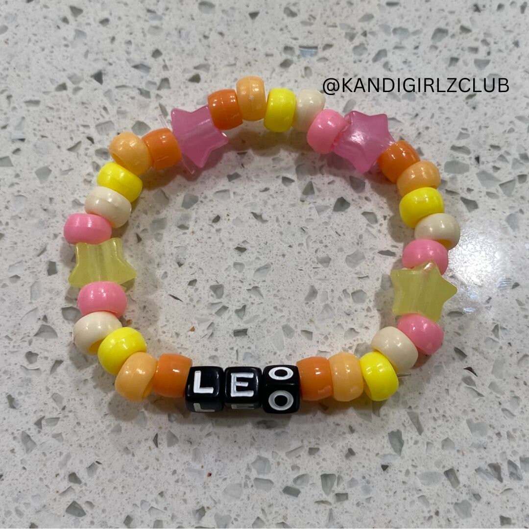 ZODIAC SIGNS Fire Signs Rave Kandi/friendship Bracelet - Etsy