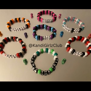 Emo Beaded Bracelet - Custom - Etsy