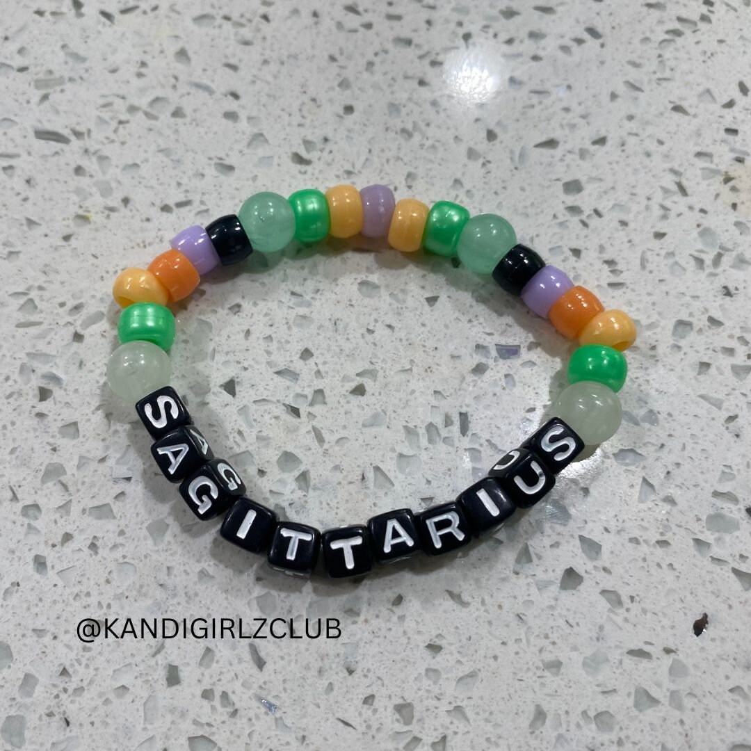 ZODIAC SIGNS Fire Signs Rave Kandi/friendship Bracelet - Etsy