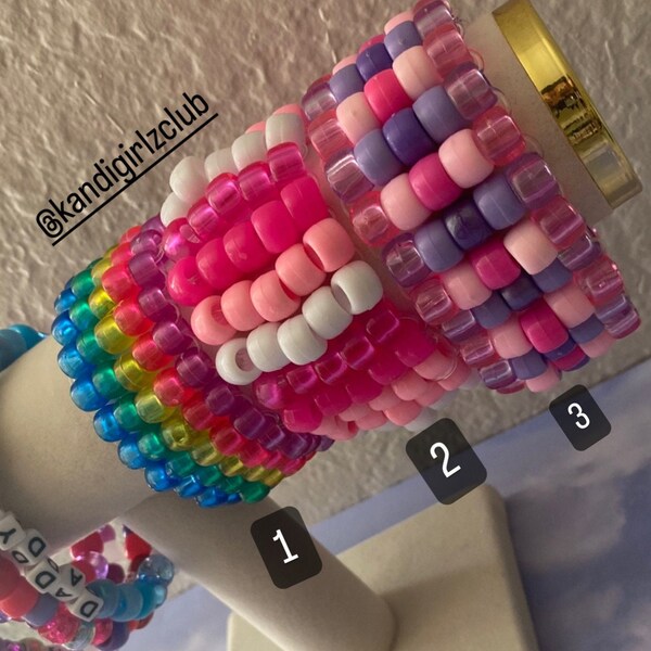 5 Row Beaded Cuff - Etsy