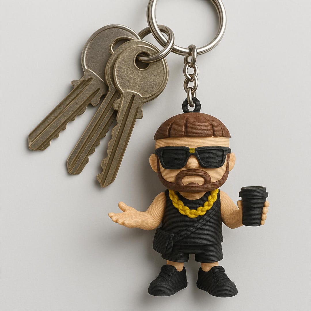 Ibiza Final Boss Party Guy Keychain, Ibiza Final Boss Souvenir ...