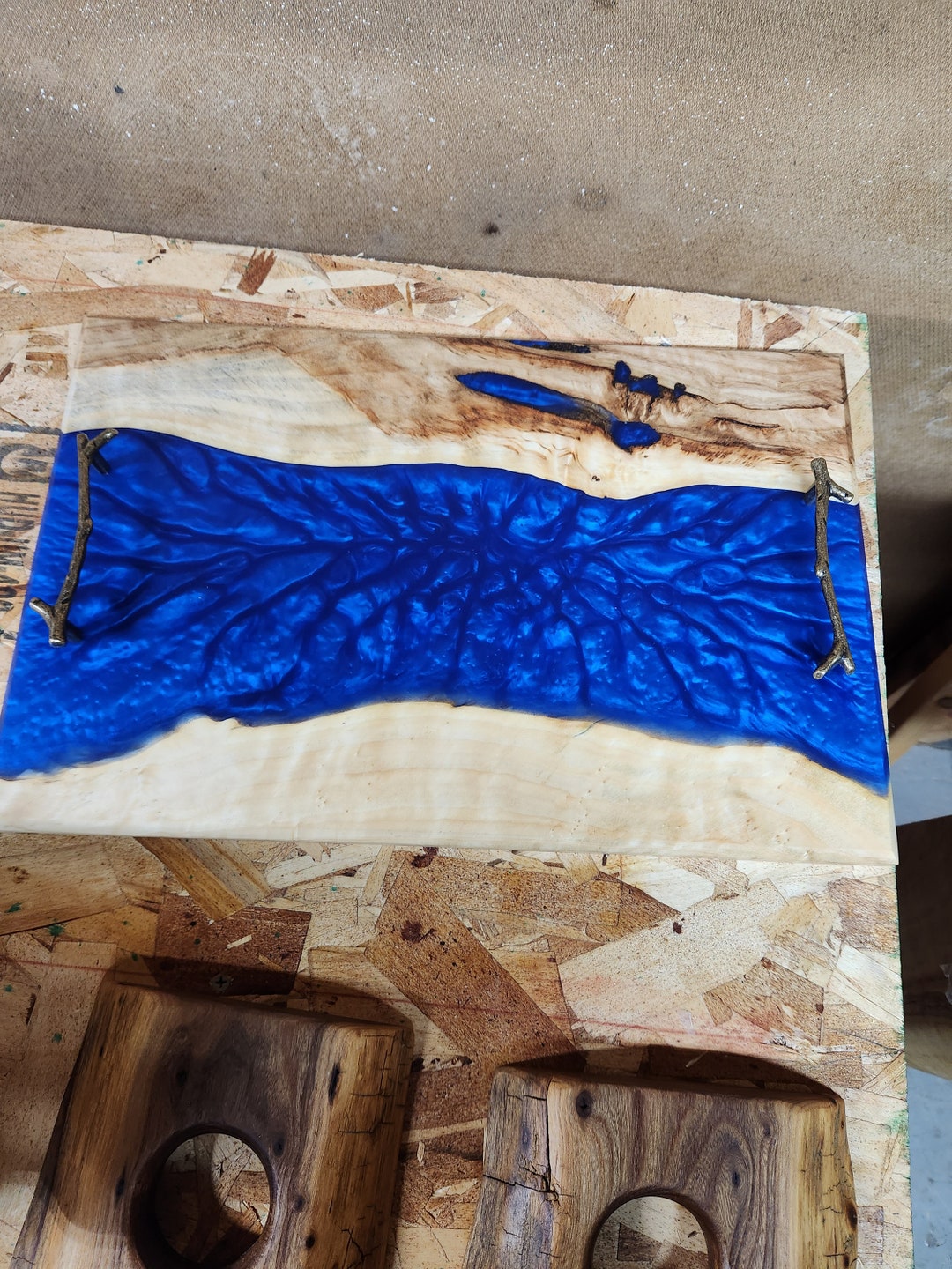 Epoxy River Serving Tray - Etsy