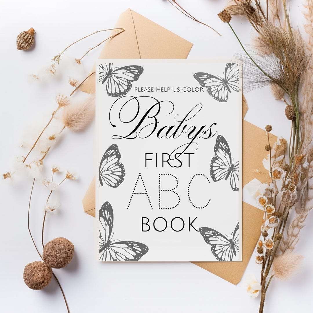 Blank Alphabet Book, Baby's First ABC Book, Baby's First Alphabet Book ...