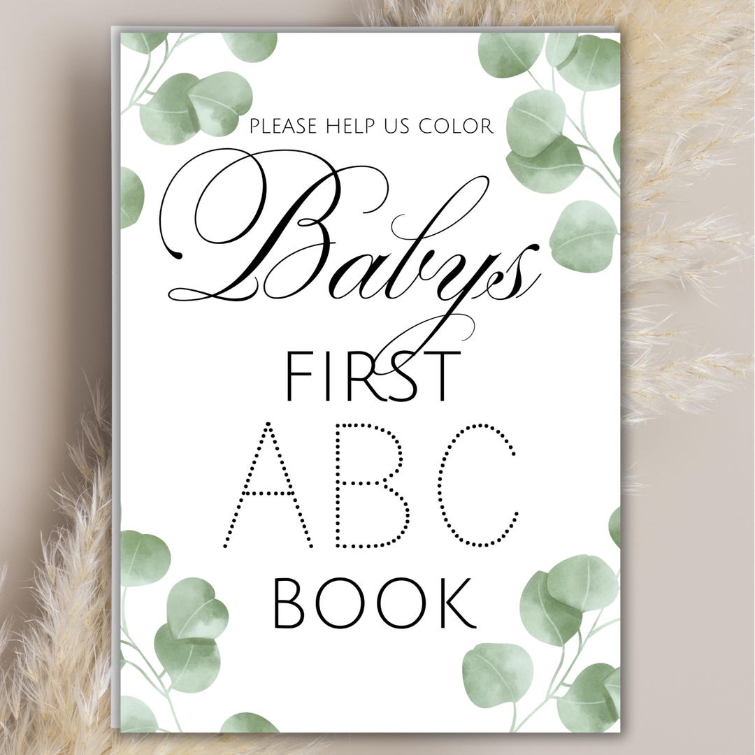 Blank Alphabet Book, Babys First ABC Book, Babys First Alphabet Book ...