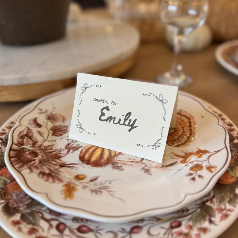 Autumn Place Cards - Etsy