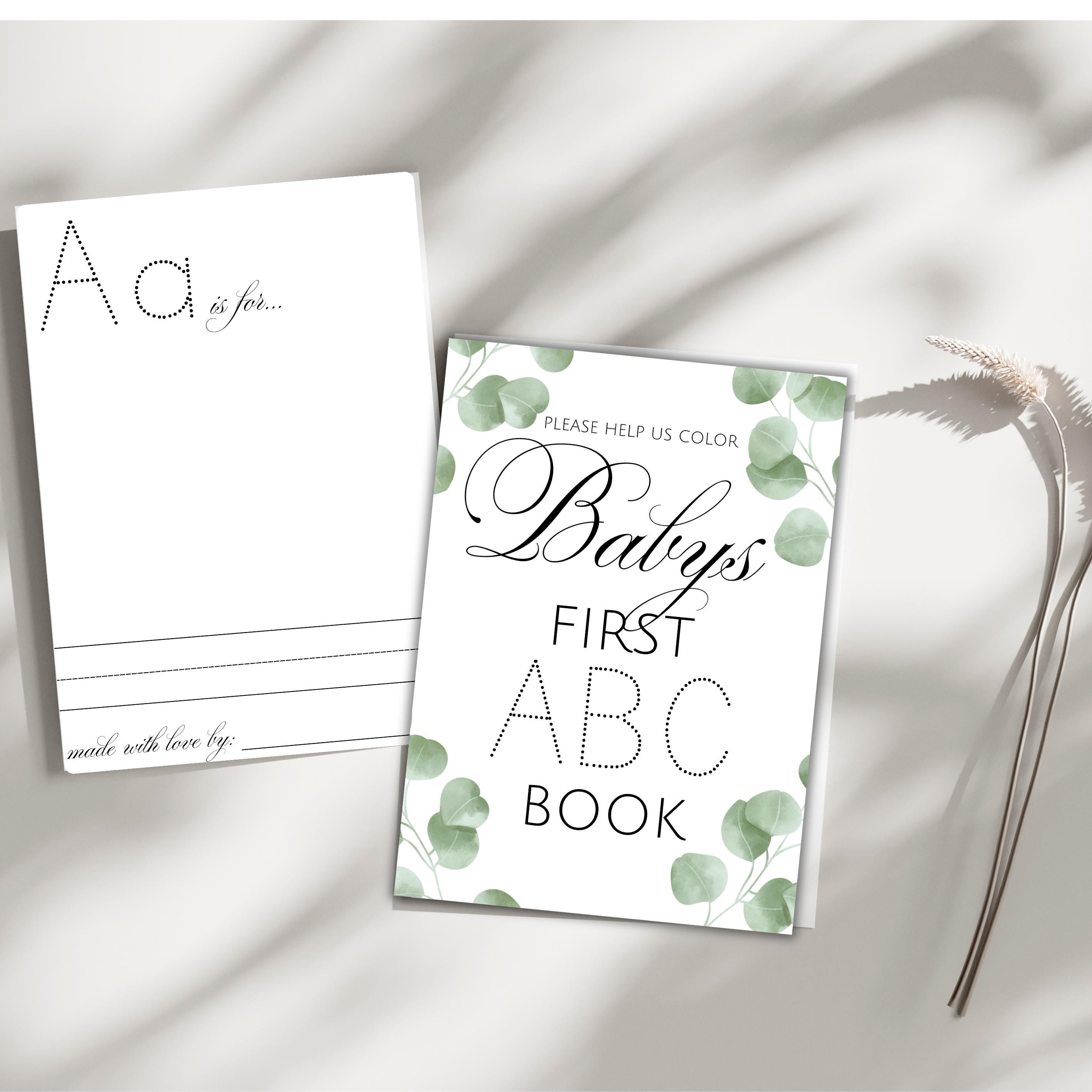 Blank Alphabet Book, Babys First ABC Book, Babys First Alphabet Book ...