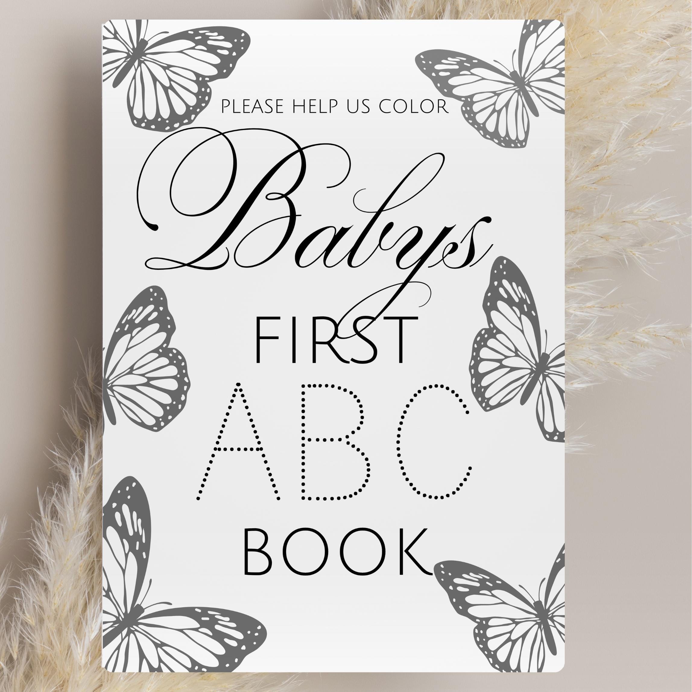 Blank Alphabet Book, Baby's First ABC Book, Baby's First Alphabet Book ...