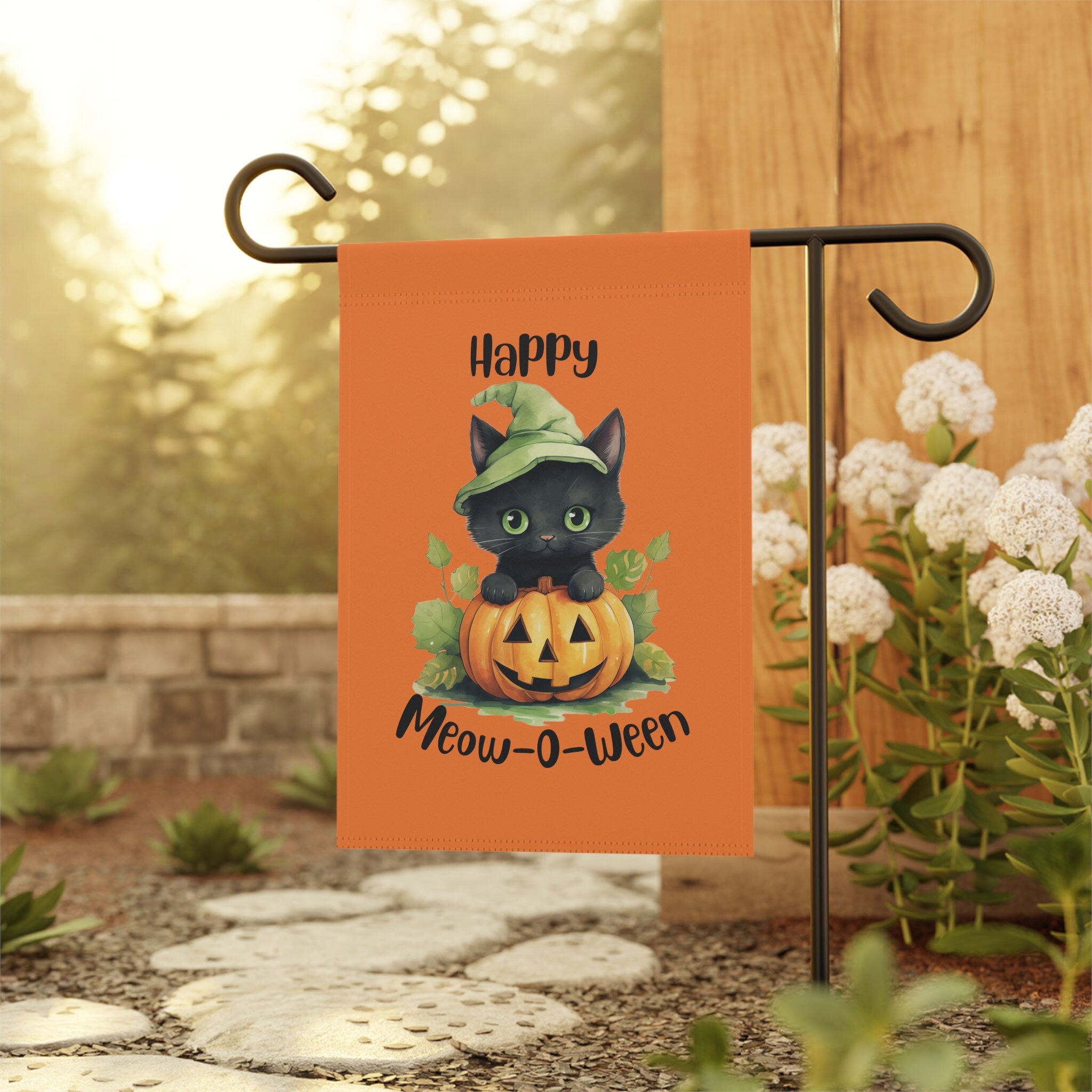 Happy Meow-O-Ween Flag sold by BilRichards | SKU 49373397 | Printerval