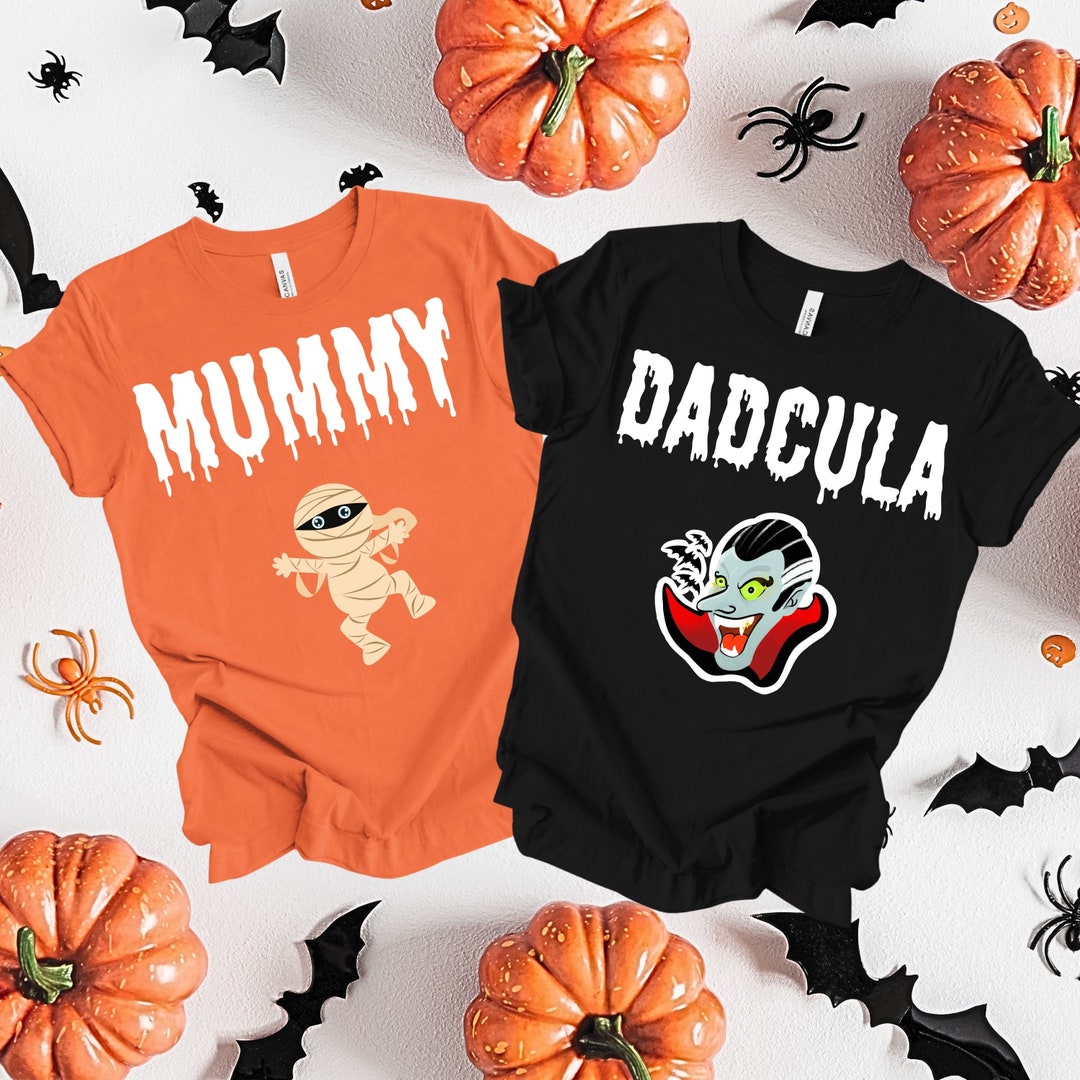 Mummy And Dadcula Matching Halloween Shirts Couples Halloween Shirts Mummy Shirt Dadcula