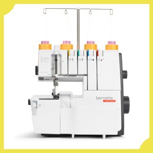 Bernette B44 Funlock Coverstitch Overlock Serger Bundle With Scissors, Rotary Cutter, Threads ...