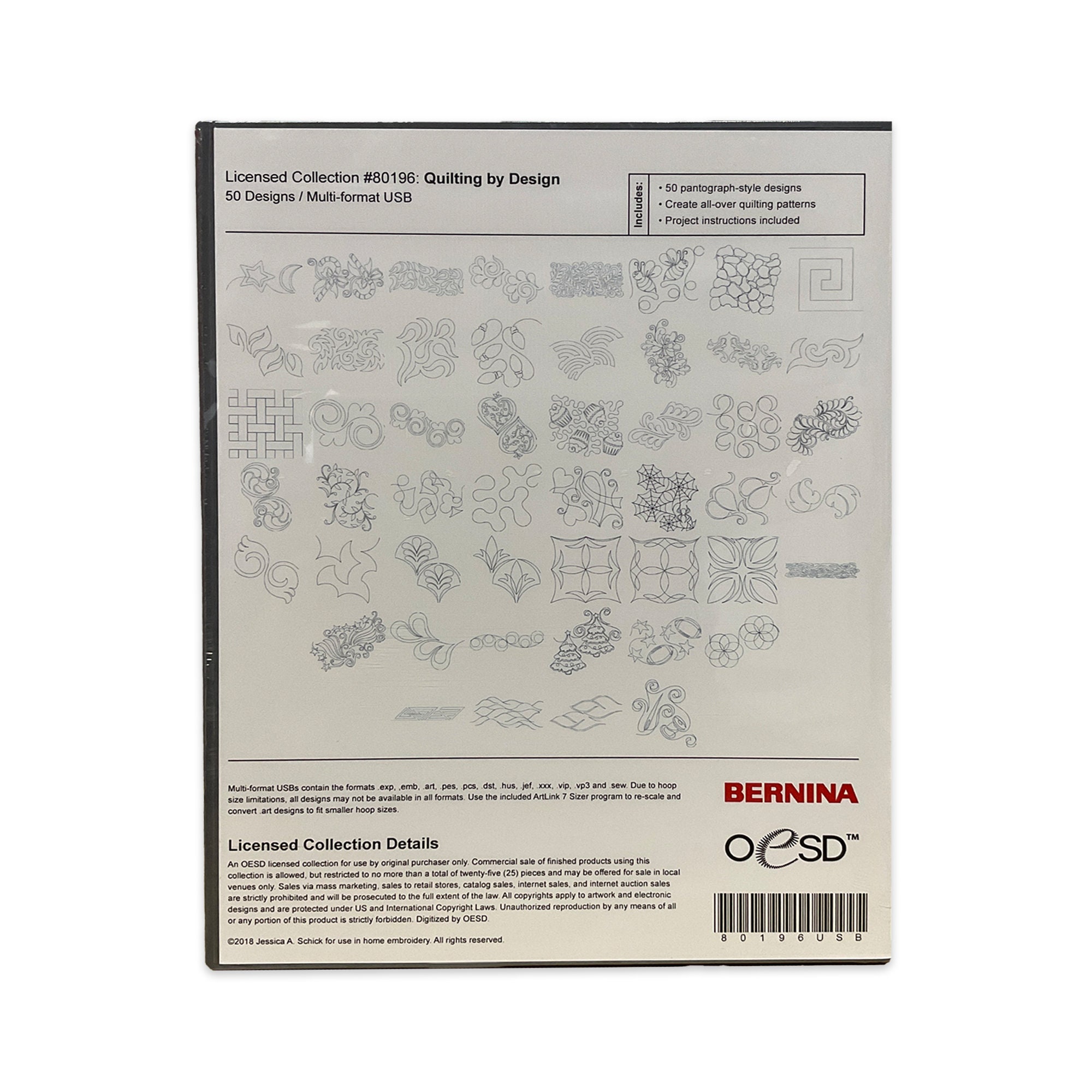 Quilting by Design With Jessica Schick #80196 USB Version OESD ...