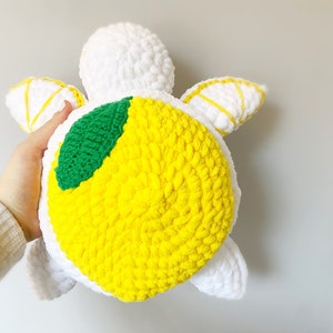 Lemon Turtle Amigurumi Cute Sea Creature With Fruit Toy Plush Yarn Cute ...