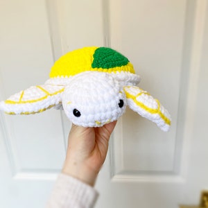 Lemon Turtle Amigurumi Cute Sea Creature With Fruit Toy Plush Yarn Cute ...