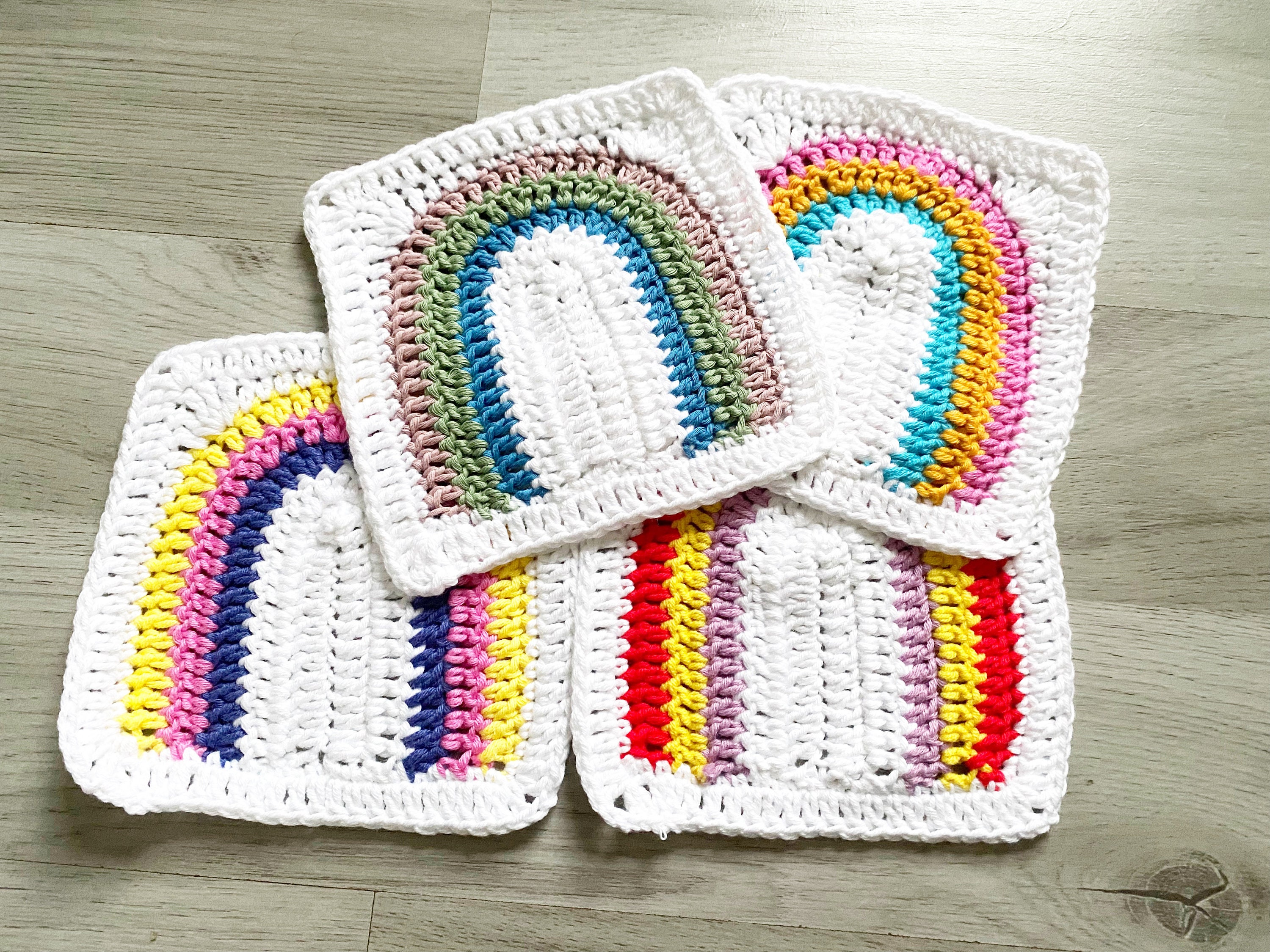Rainbow Granny Square **CROCHET PATTERN - Etsy