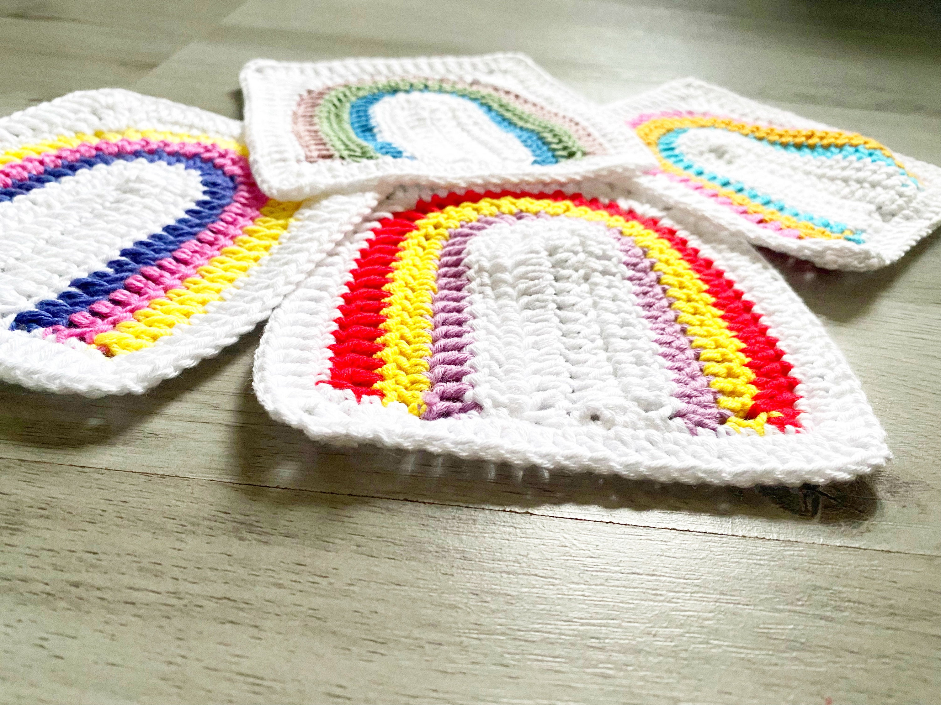 Rainbow Granny Square **CROCHET PATTERN - Etsy