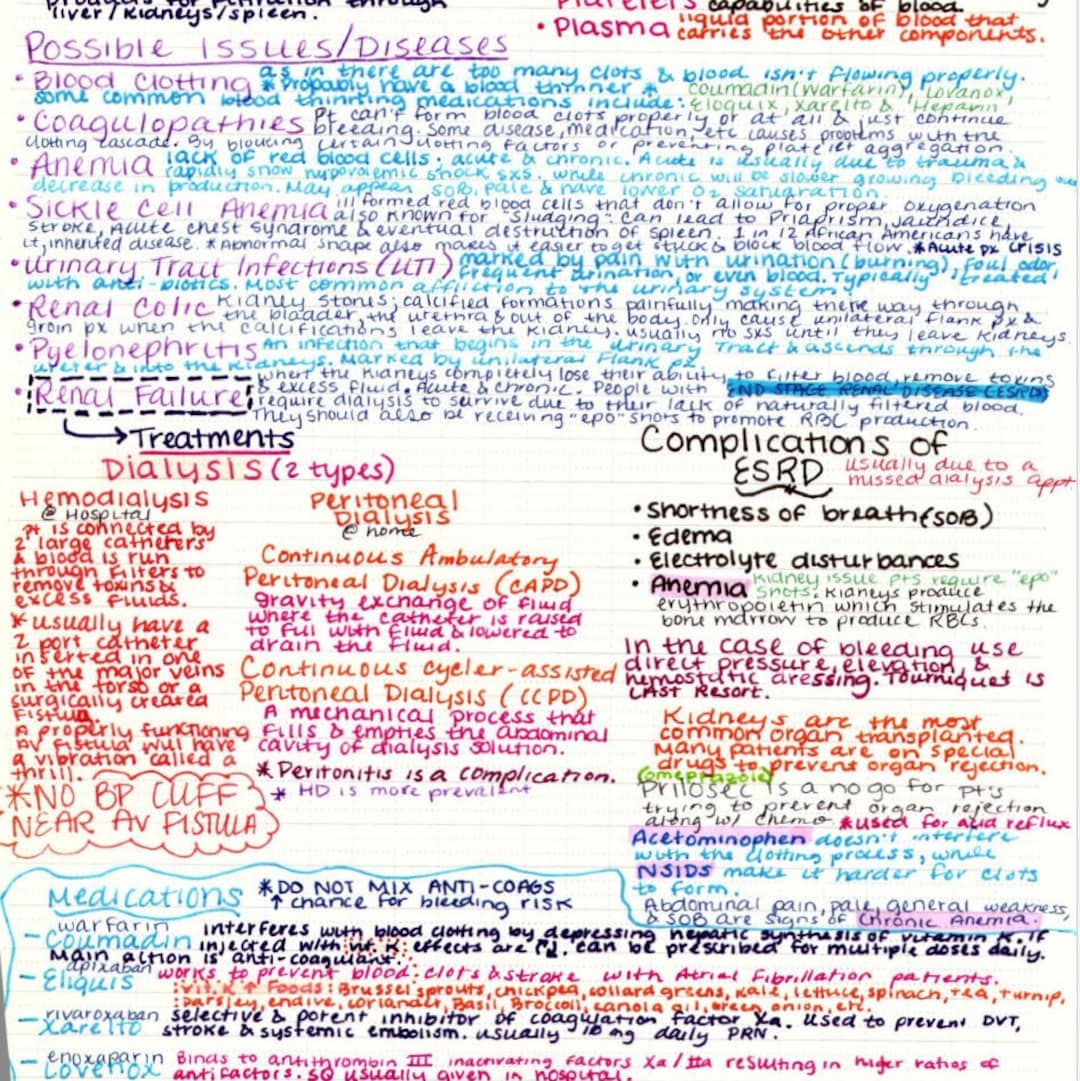 Hematologic and Renal Emergencies EMT Chapter 24 - Etsy