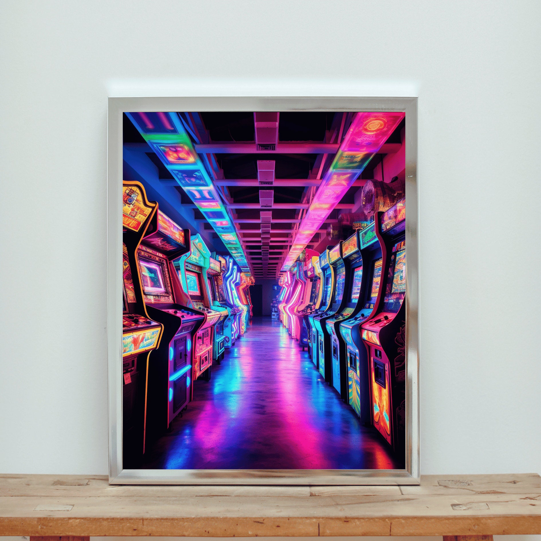 1980's Retro Gaming Console Wall Art, Digital Print, Vintage Art, 1980 ...