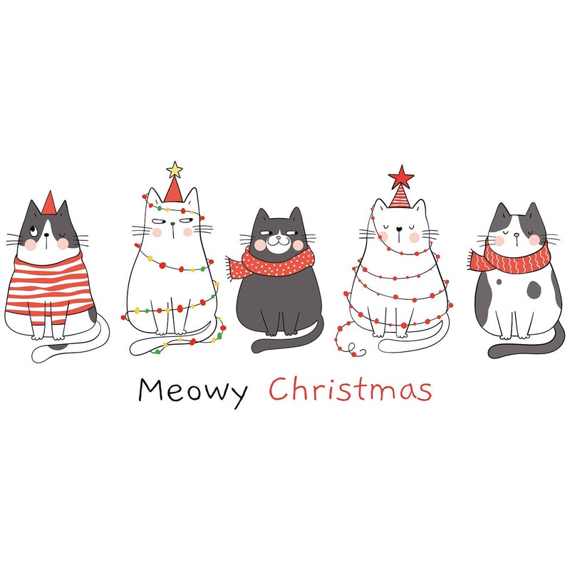 Meowy Christmas - Etsy