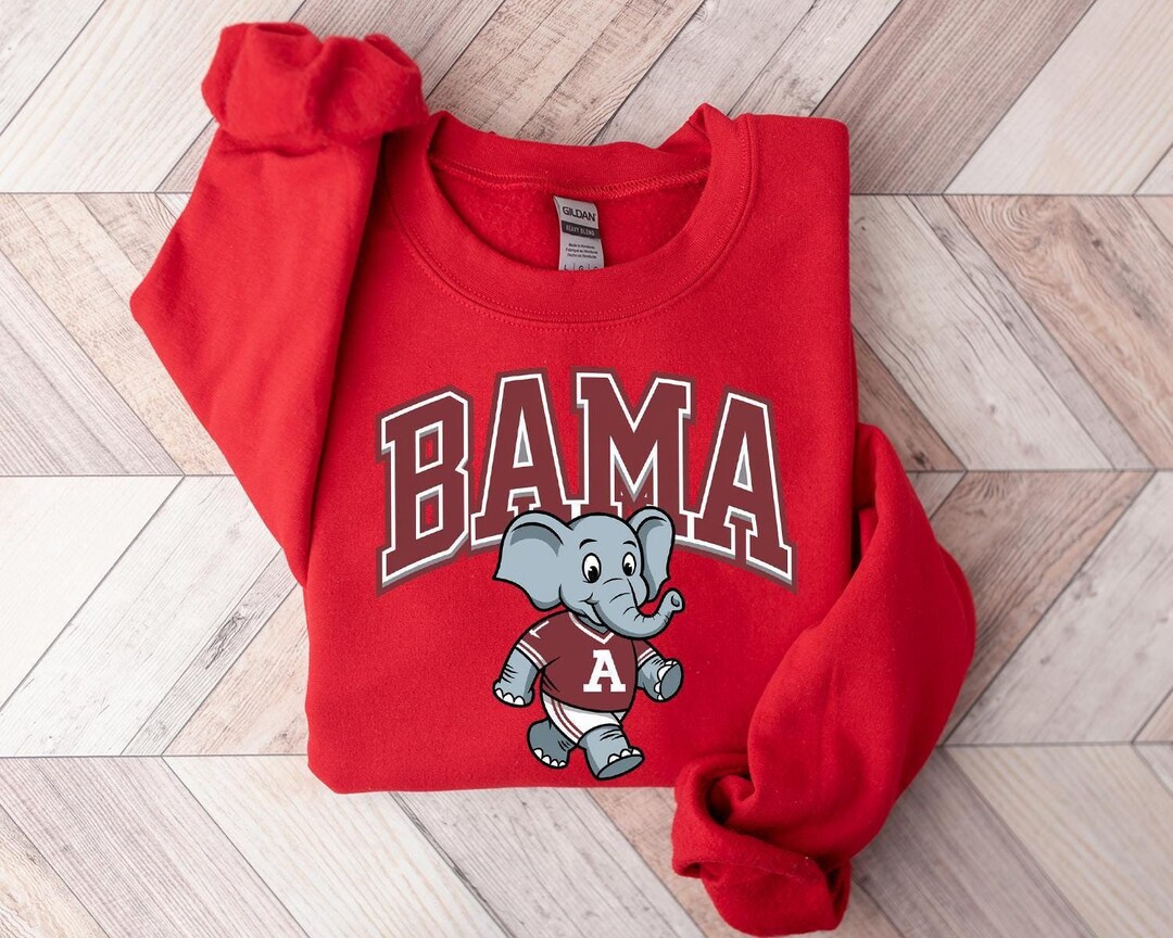 Bama Elephant Shirt, Alabama Sweatshirt, Elephant Mascot Shirt, Alabama ...
