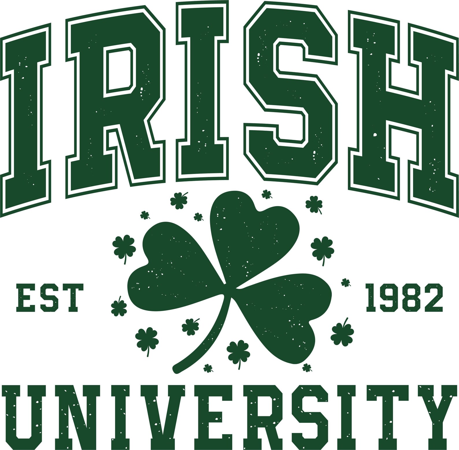Irish University, Retro Irish, Layered Cut File SVG + PNG + DXF + Eps ...