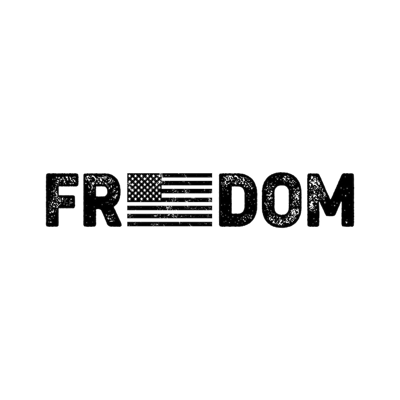 Freedom, American Flag, Layered Cut File SVG + PNG + JPEG + Eps + Ai ...