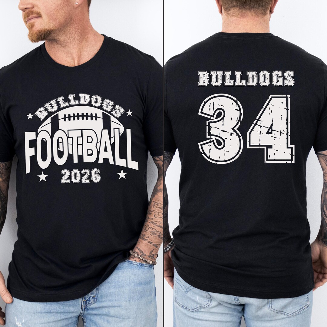 Custom Football Team Shirt, Personalized Name & Number, Game Day ...