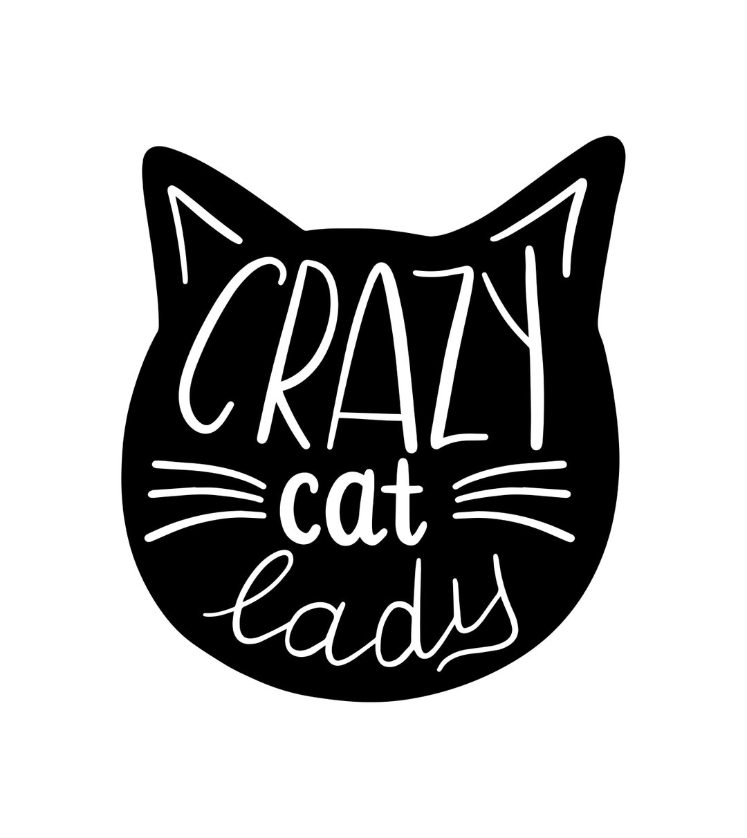 Crazy Cat Lady, Layered Cricut Design Space Cut File SVG + PNG + JPEG ...