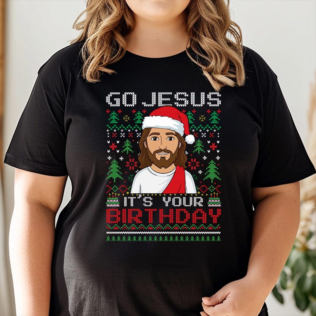 Santa Jesus Christ Ugly Christmas Sweater Shirts - Sweats - Hoodies, Go ...