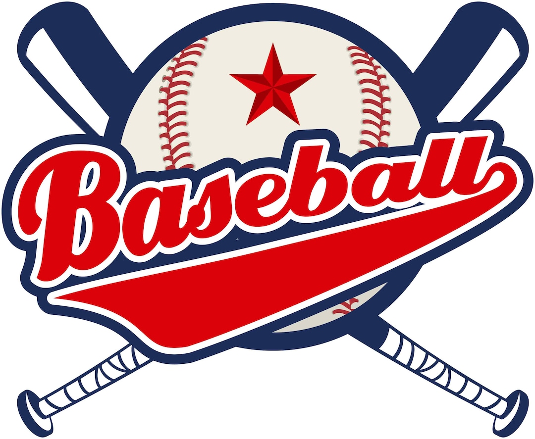 Baseball Logo, Baseball Ball, Baseball Bats, Layered Cut File SVG + PNG ...