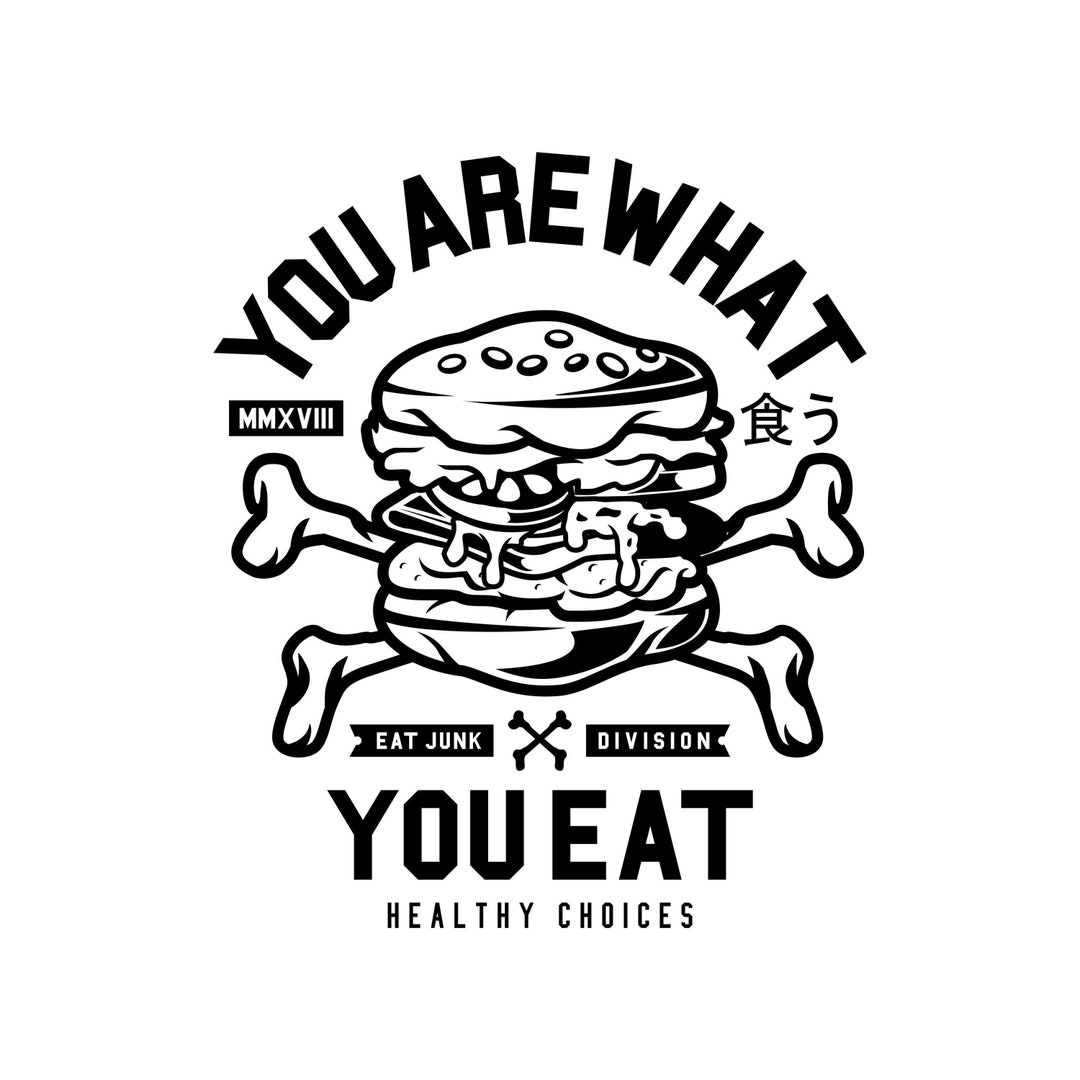 Skeleton Burger Cricut Design, Junk Food (svg, Png, Jpg, Ai, Eps ...