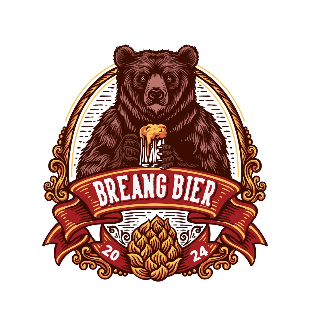 Breang Bier 2024, Beer & Bear, Beer Label, Layered Cricut Design Cut ...