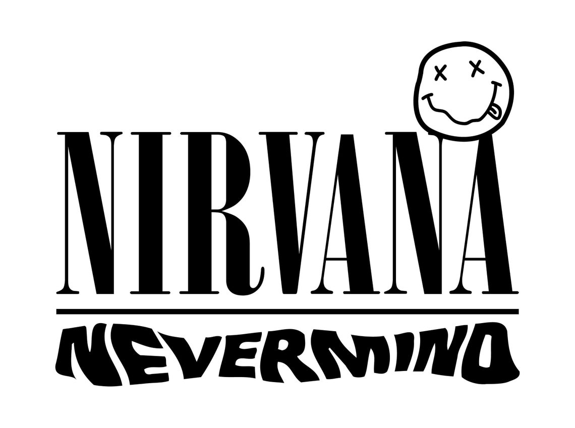 Nirvana Nevermind Smiley Face, Cut File SVG + PNG + JPEG + Ai + Eps ...