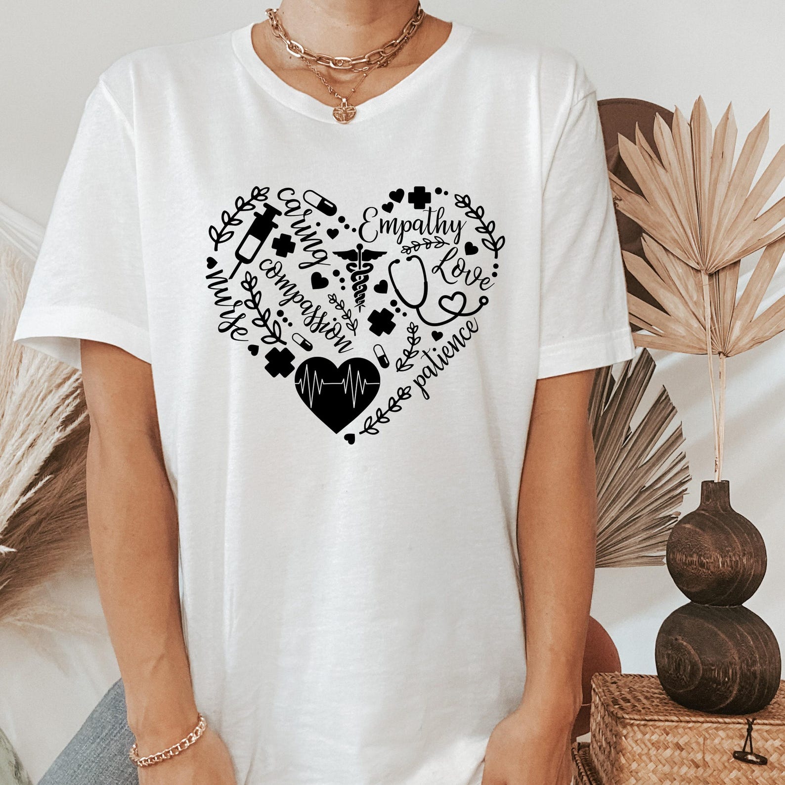 Nurse Heart : Caring, Empathy, Love, Compassion, Patience, Cut Files ...
