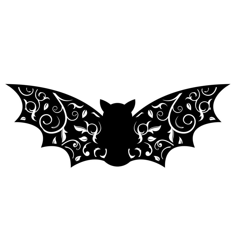 Floral Bat, Cut File SVG + PNG + JPEG Digital Download - Etsy