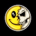 Half Emo Half Skull Smiley Face - Layered Cricut Design (SVG, PNG, JPG ...