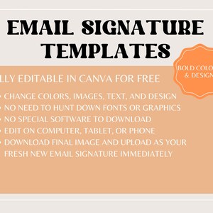 Bold & Fun Email Signature Template | Canva Editable Email Signature ...