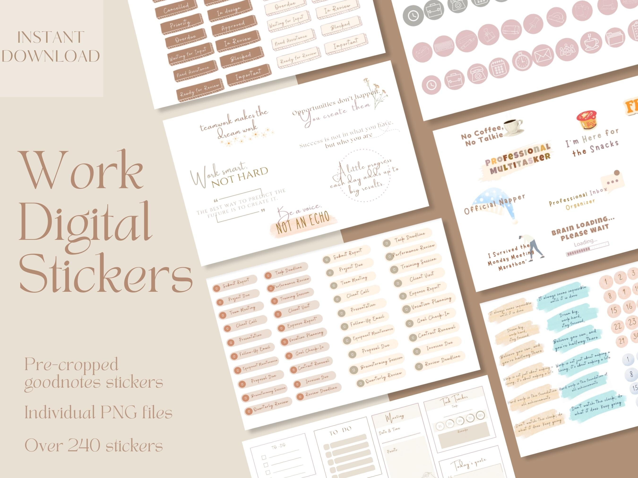OFFICE Digital Stickers for Goodnotes Planner |digital Planner Stickers ...