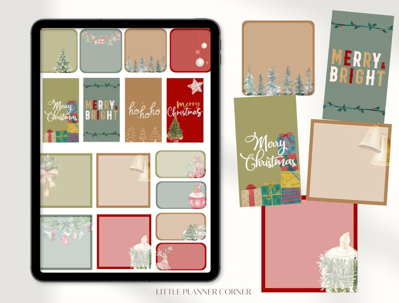 Christmas 2024 Goodnotes Stickers | Cozy Winter Planner Stickers for ...
