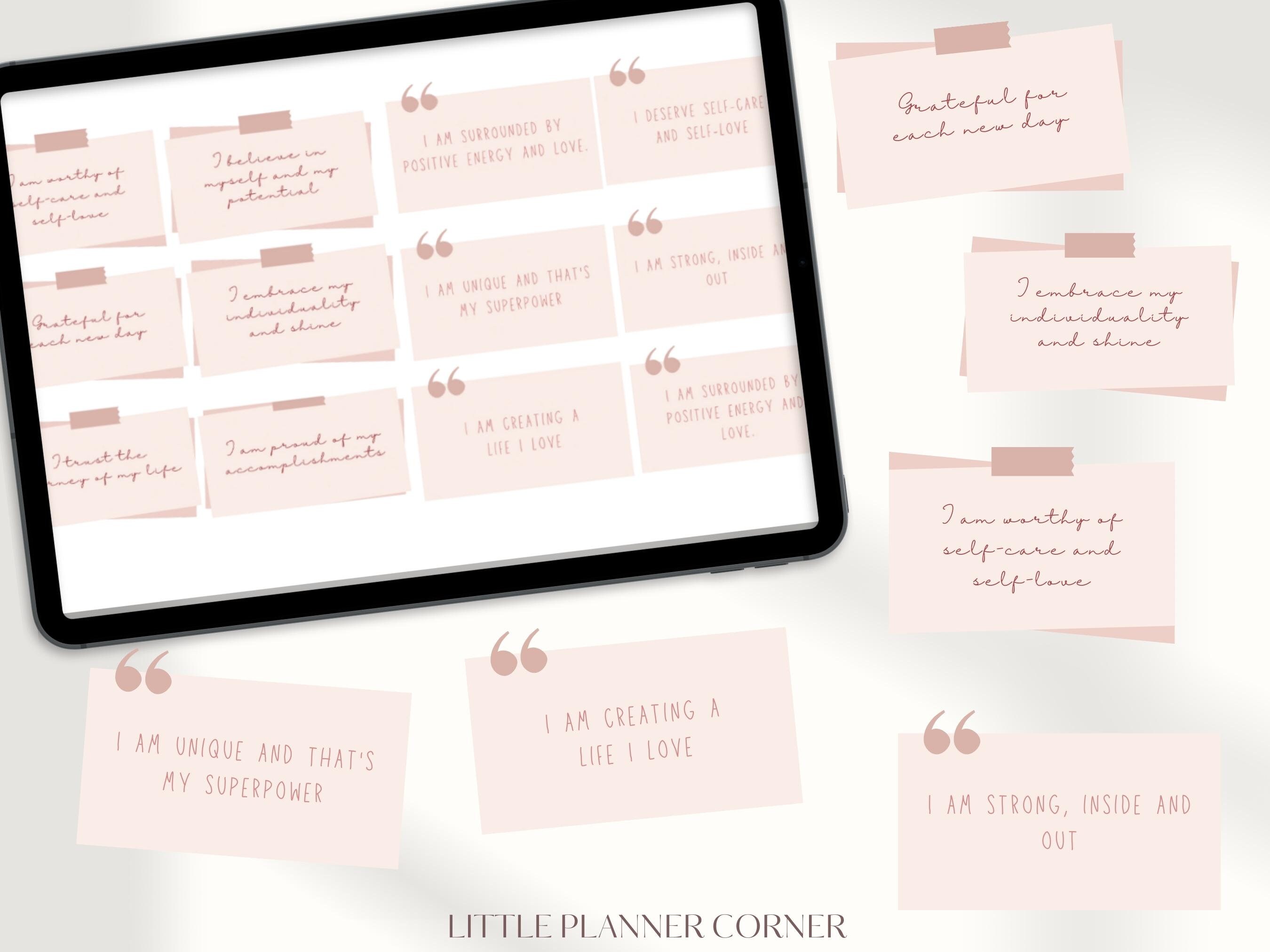 Self-care Daily Life Goodnotes Digital Stickers Aesthetic Planner ...