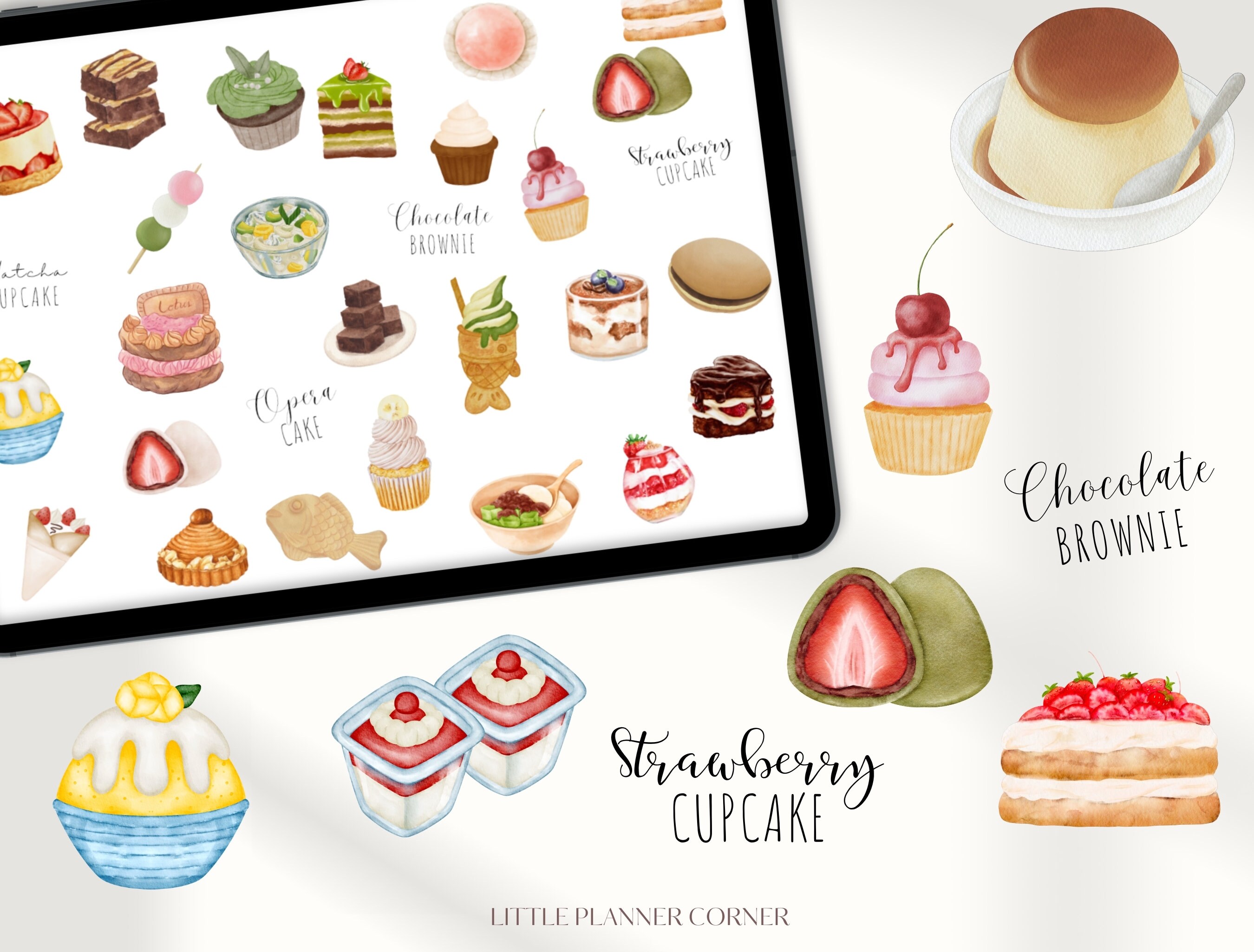 Dessert Fancies Goodnotes Stickers|everyday Digital Stickers| Digital ...