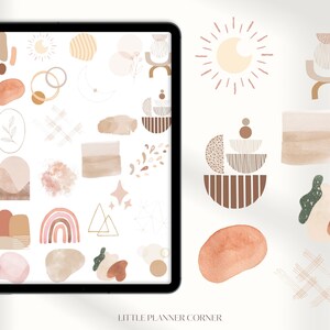 Minimalism Goodnotes Stickers|watercolor Everyday Digital Stickers ...