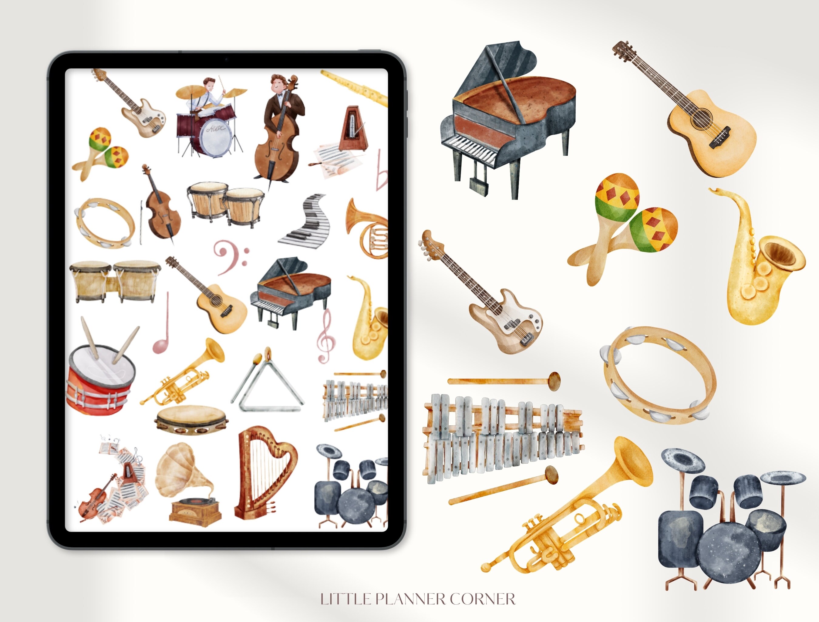 Music Goodnotes Stickers|everyday Digital Stickers| Digital Planner ...
